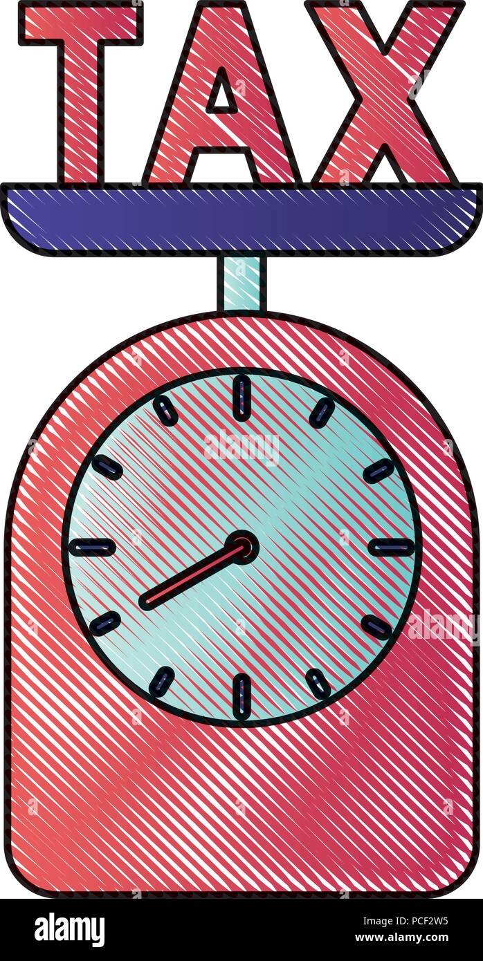 scale with tax icon Stock Vector Image & Art - Alamy