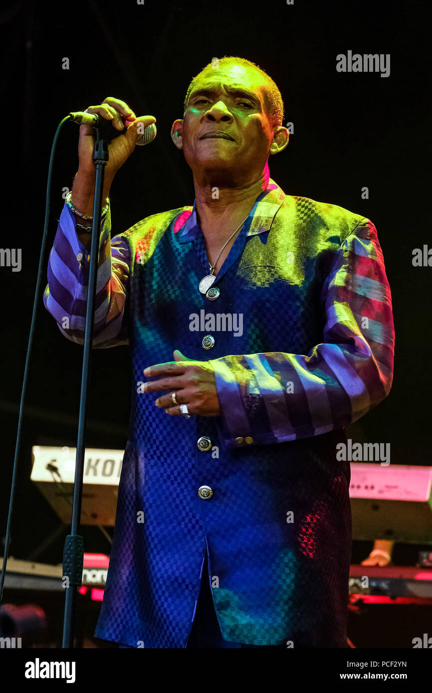 Ken Boothe on the main stage at WOMAD on Thursday 26 July 2017 held at ...