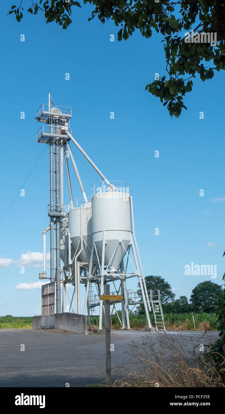 a silo for storage of maize Stock Photo - Alamy