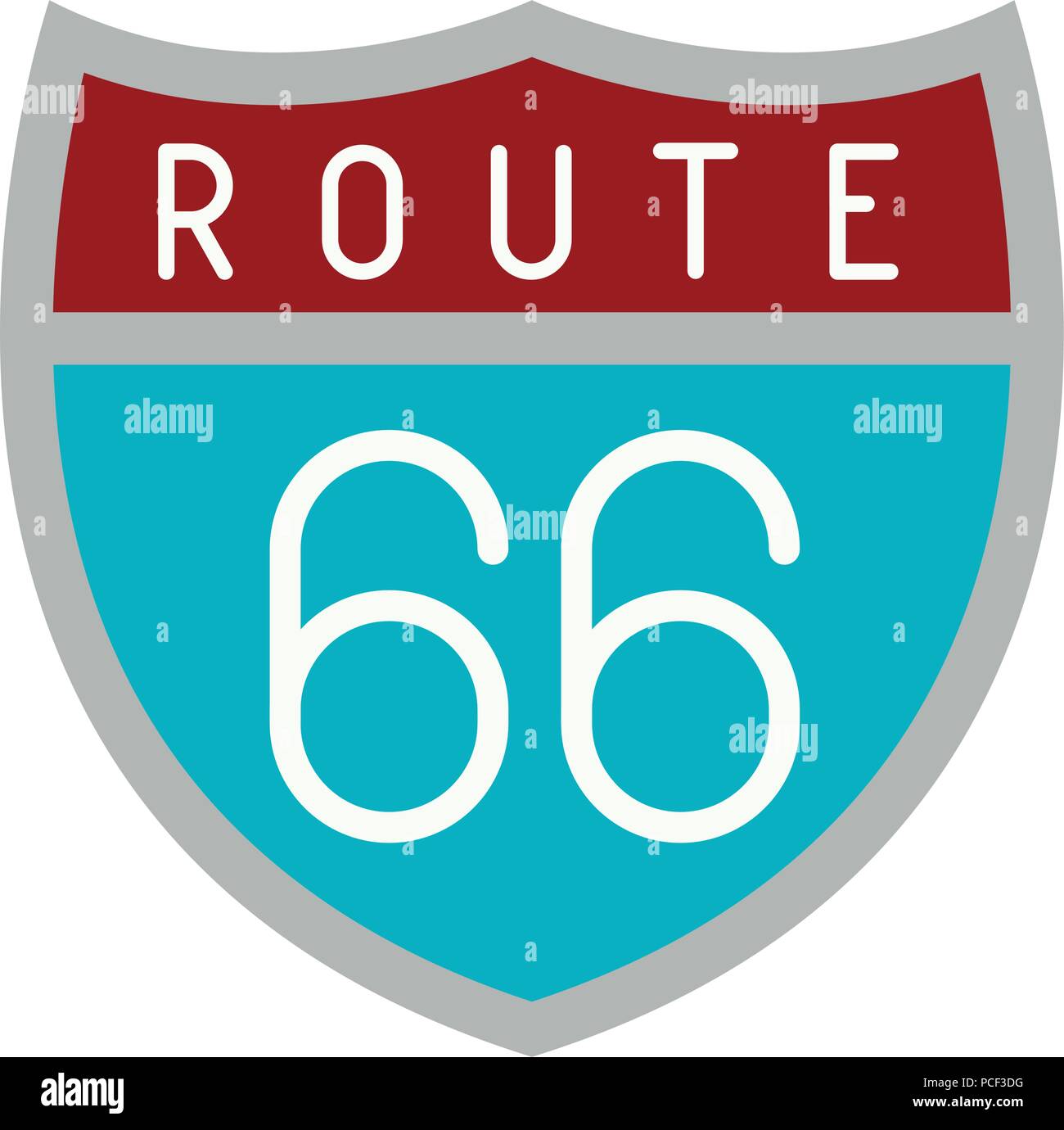 route 66 shield icon Stock Vector Image & Art - Alamy