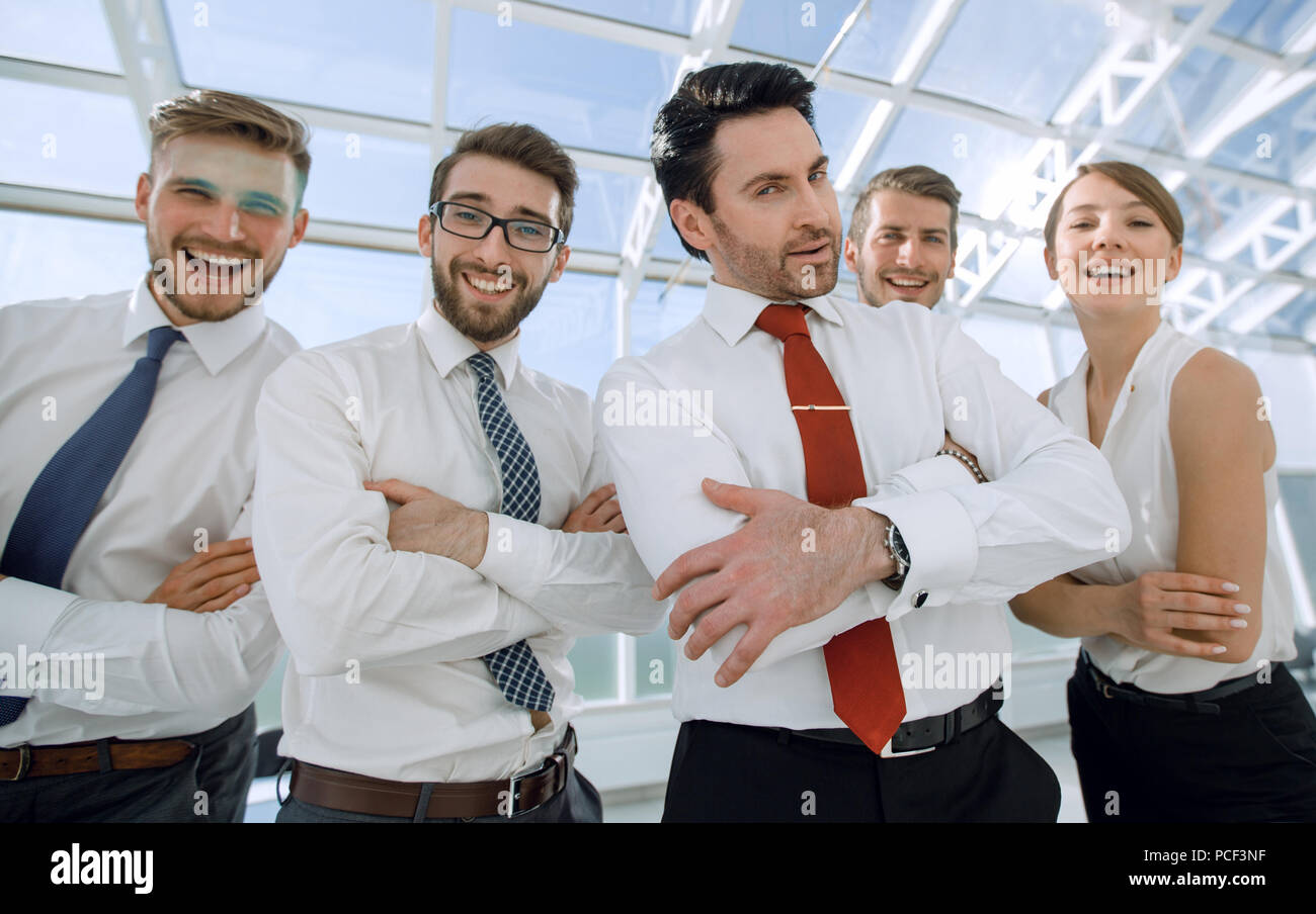 group of professional company employees standing together Stock Photo ...