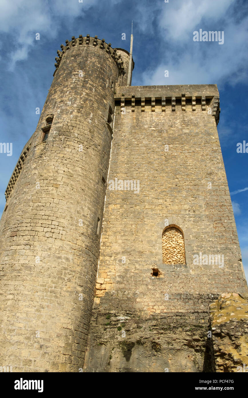 Fumel, Lot et Garonne, France - 2nd October 2017: Looking up at the ...
