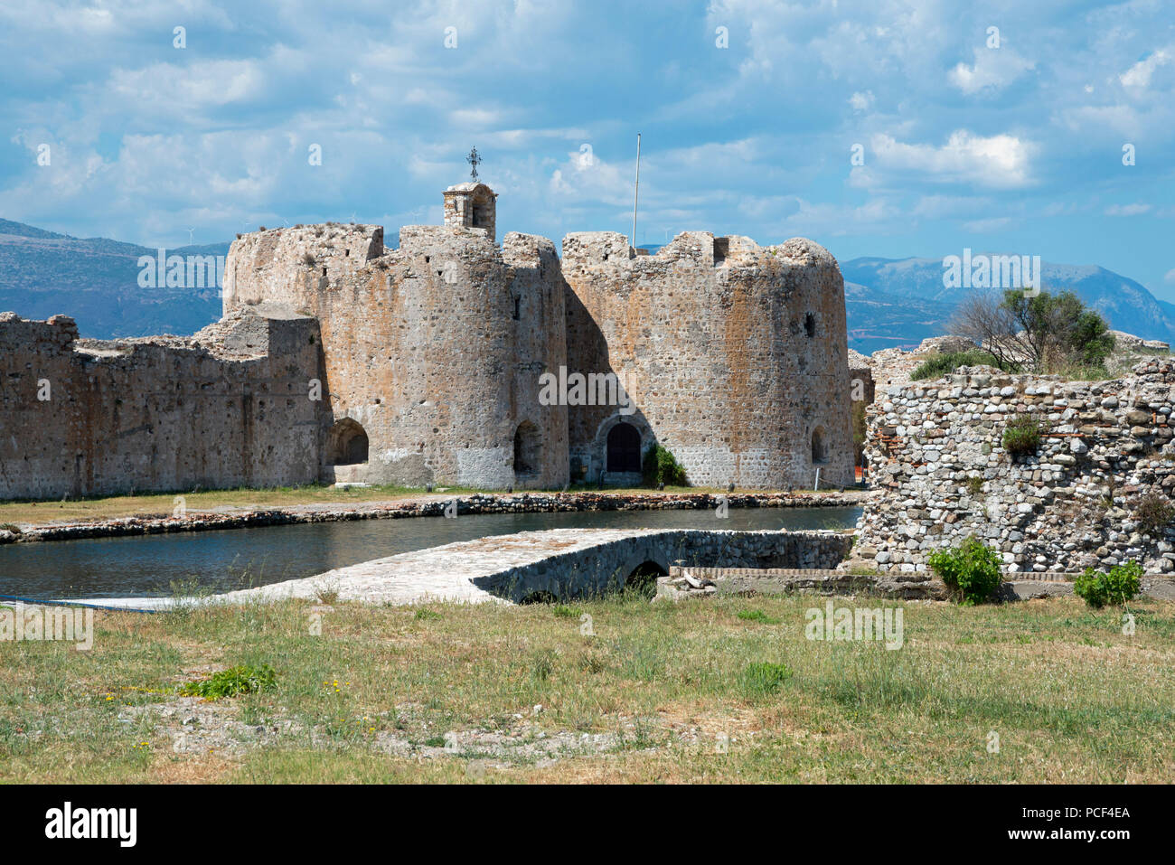 Castle of Morias, Rion, Achaia, Peloponnese, Greece, Rio Stock Photo ...
