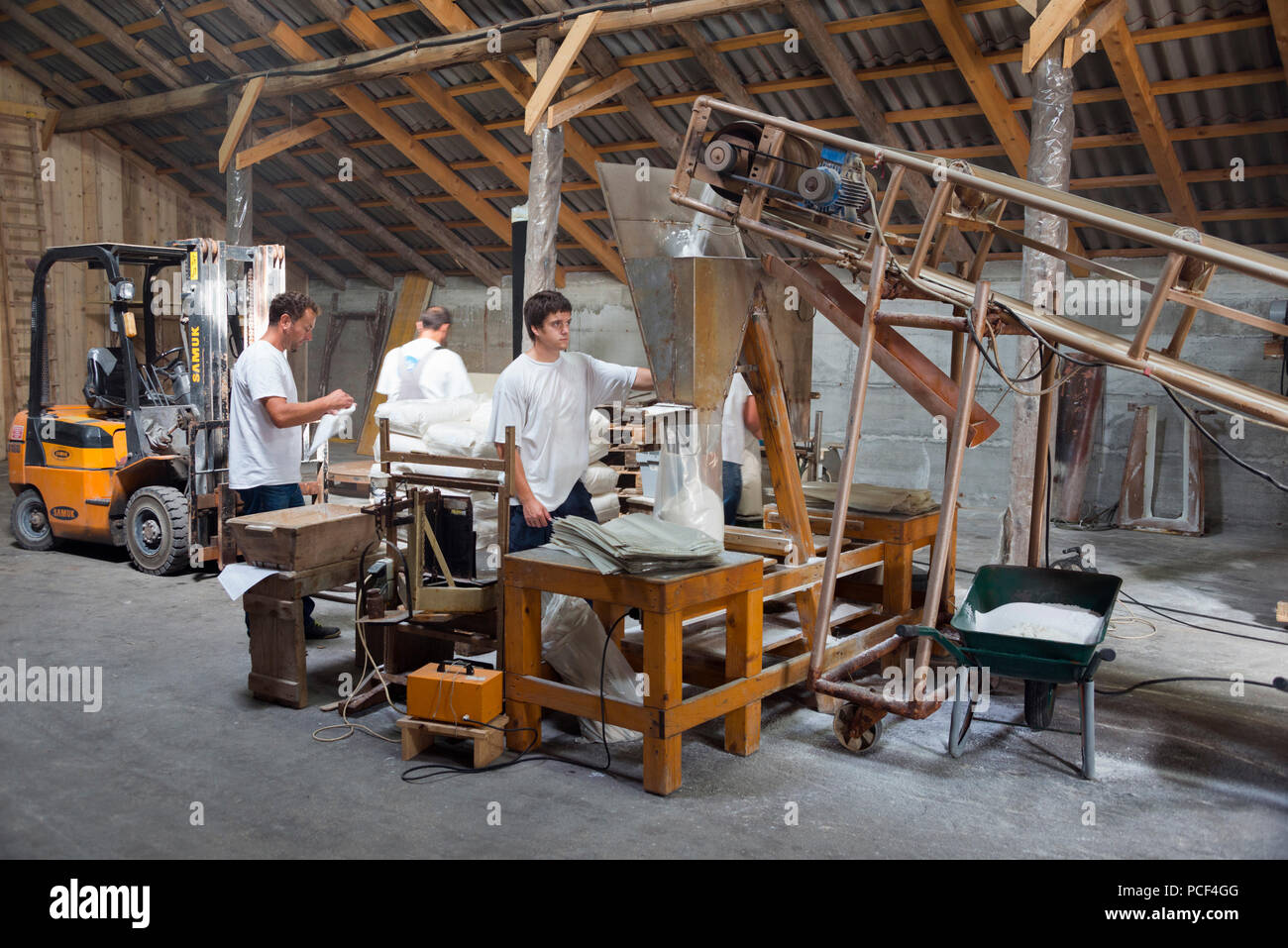 Salt factory, old salt city Nin, Croatia Stock Photo - Alamy