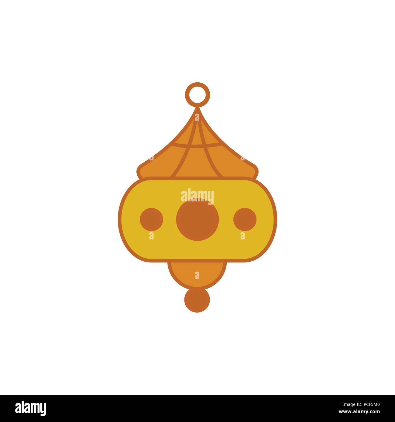Unique Chinese Hanging Lantern Vector Illustration Symbol Graphic ...