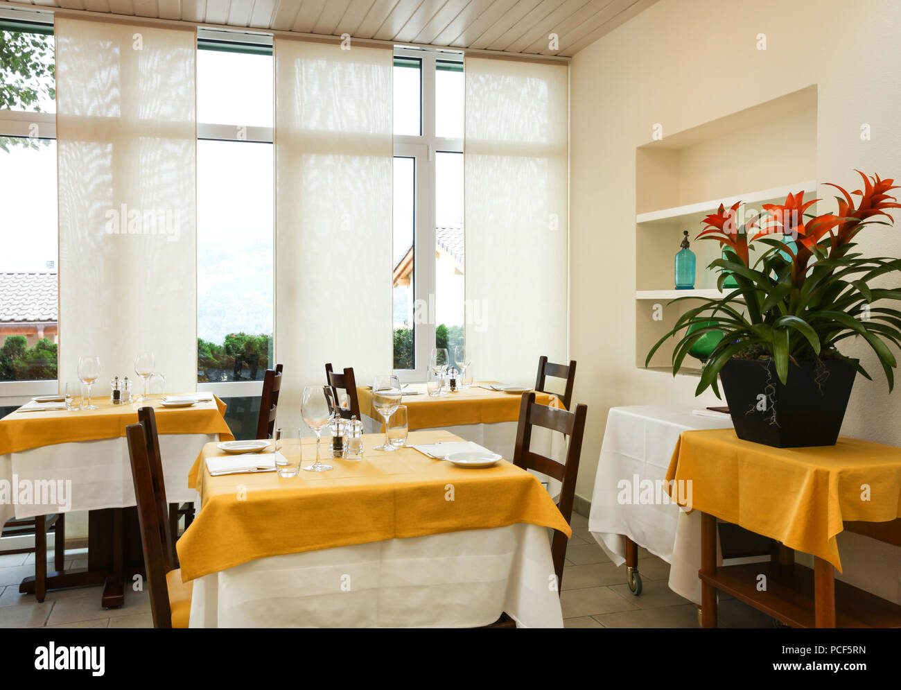 interior of a typical restaurant Stock Photo - Alamy