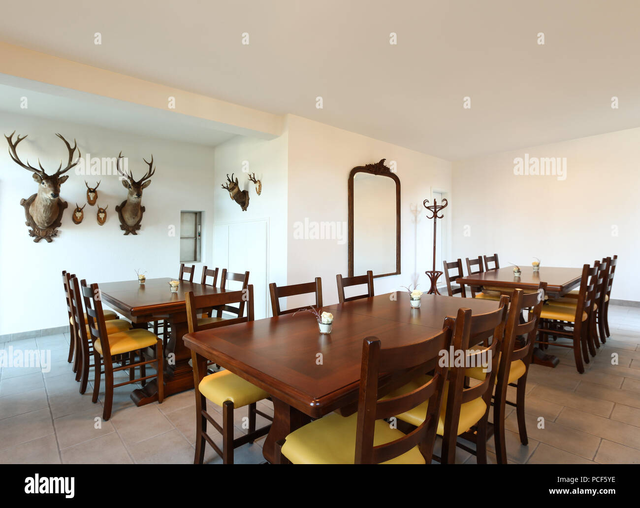 interior of a typical restaurant Stock Photo - Alamy