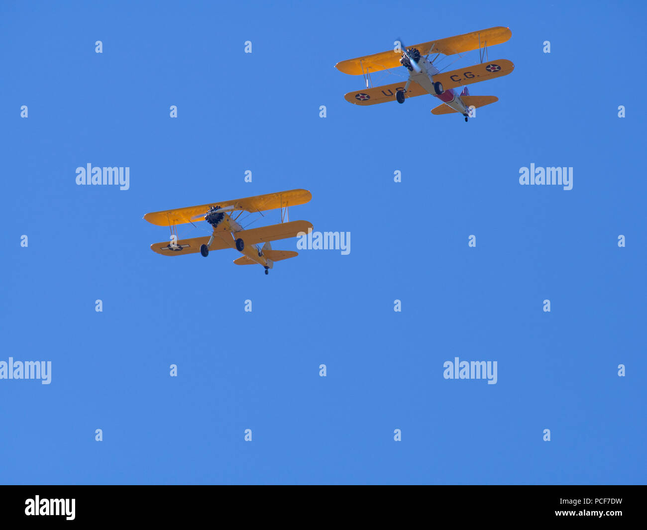 WWI biplanes, flying Stock Photo - Alamy