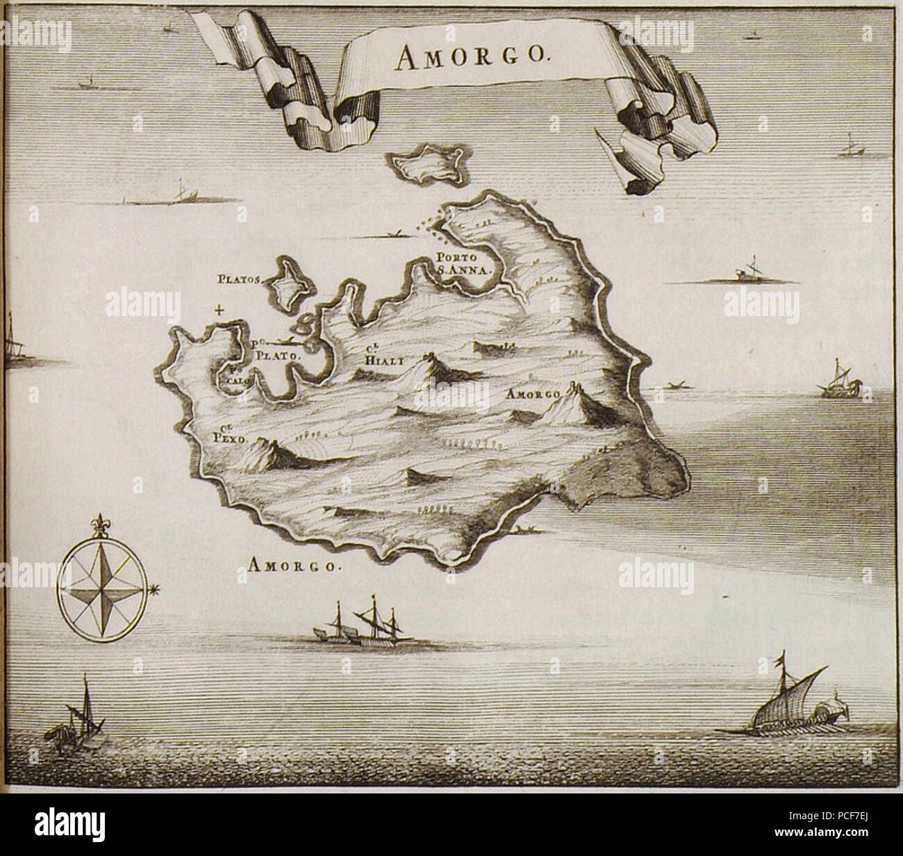 42 Amorgo - Dapper Olfert - 1688 Stock Photo - Alamy