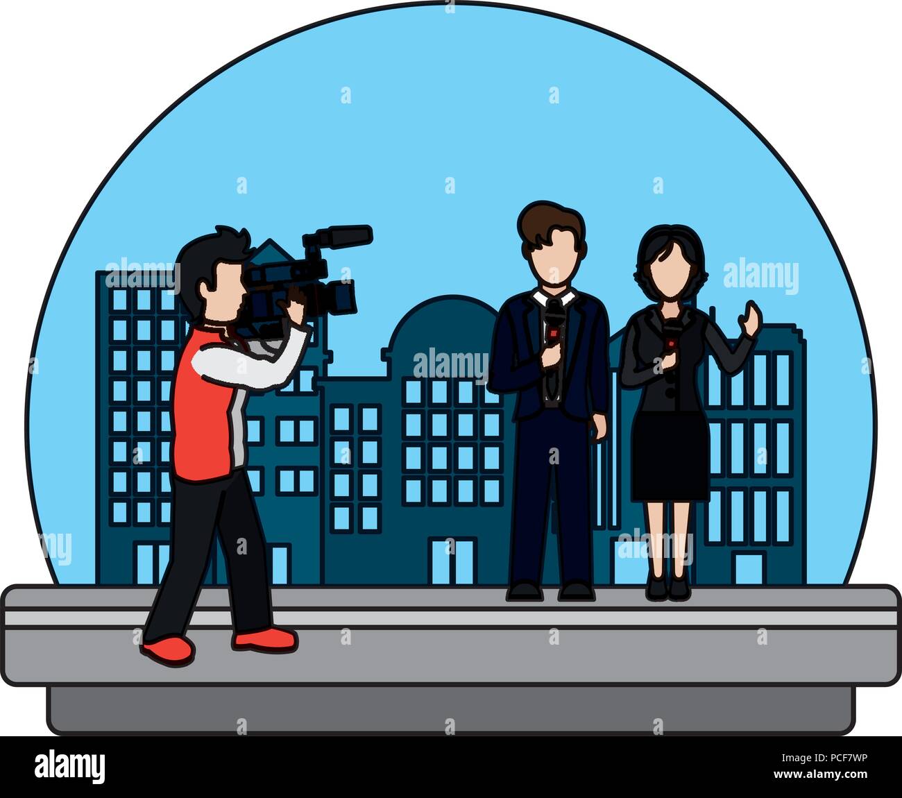 Camera reporters Stock Vector Images - Alamy