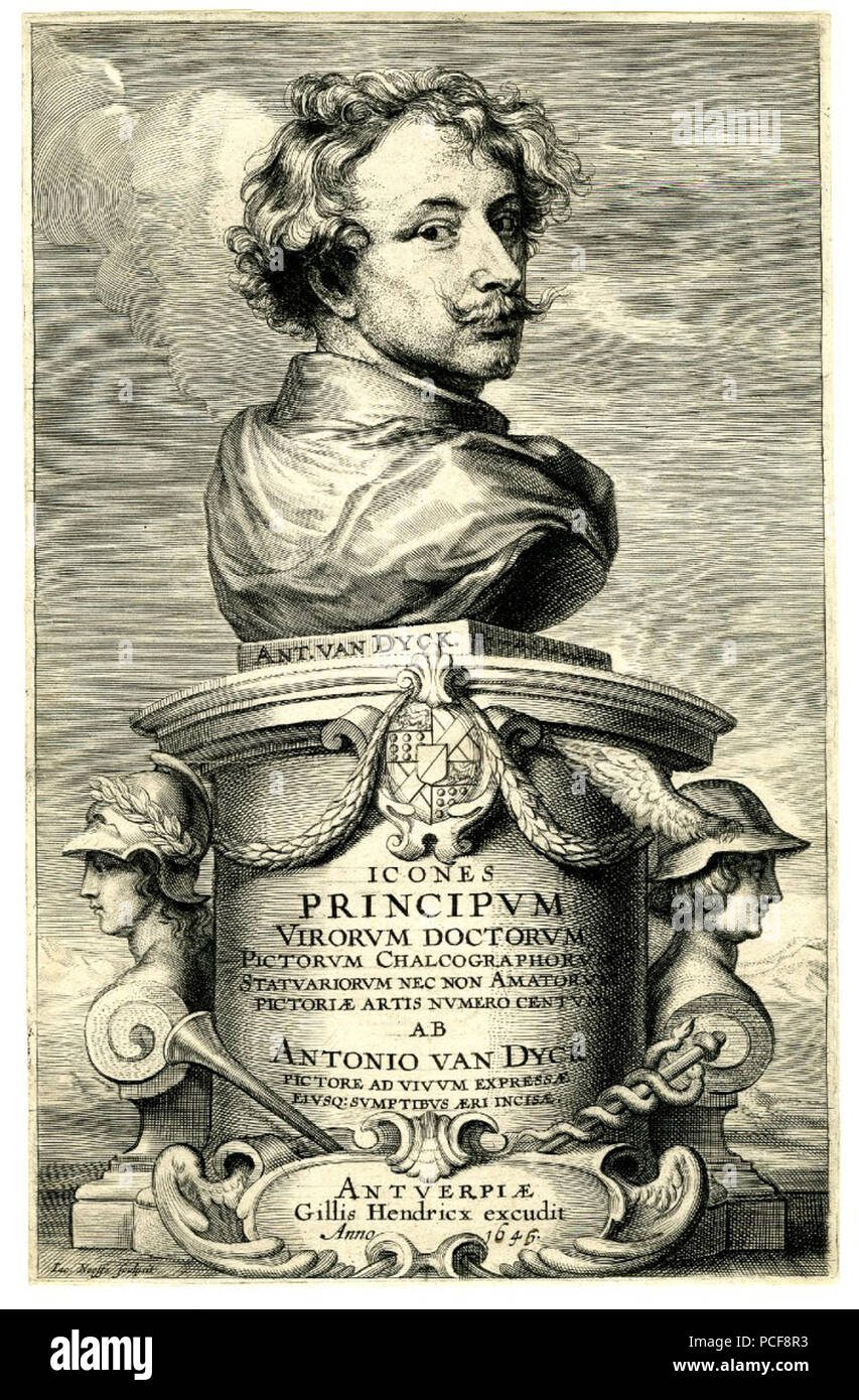 51 Antoine van Dyck - Autoportrait en buste - Icones Principum Virorum ...