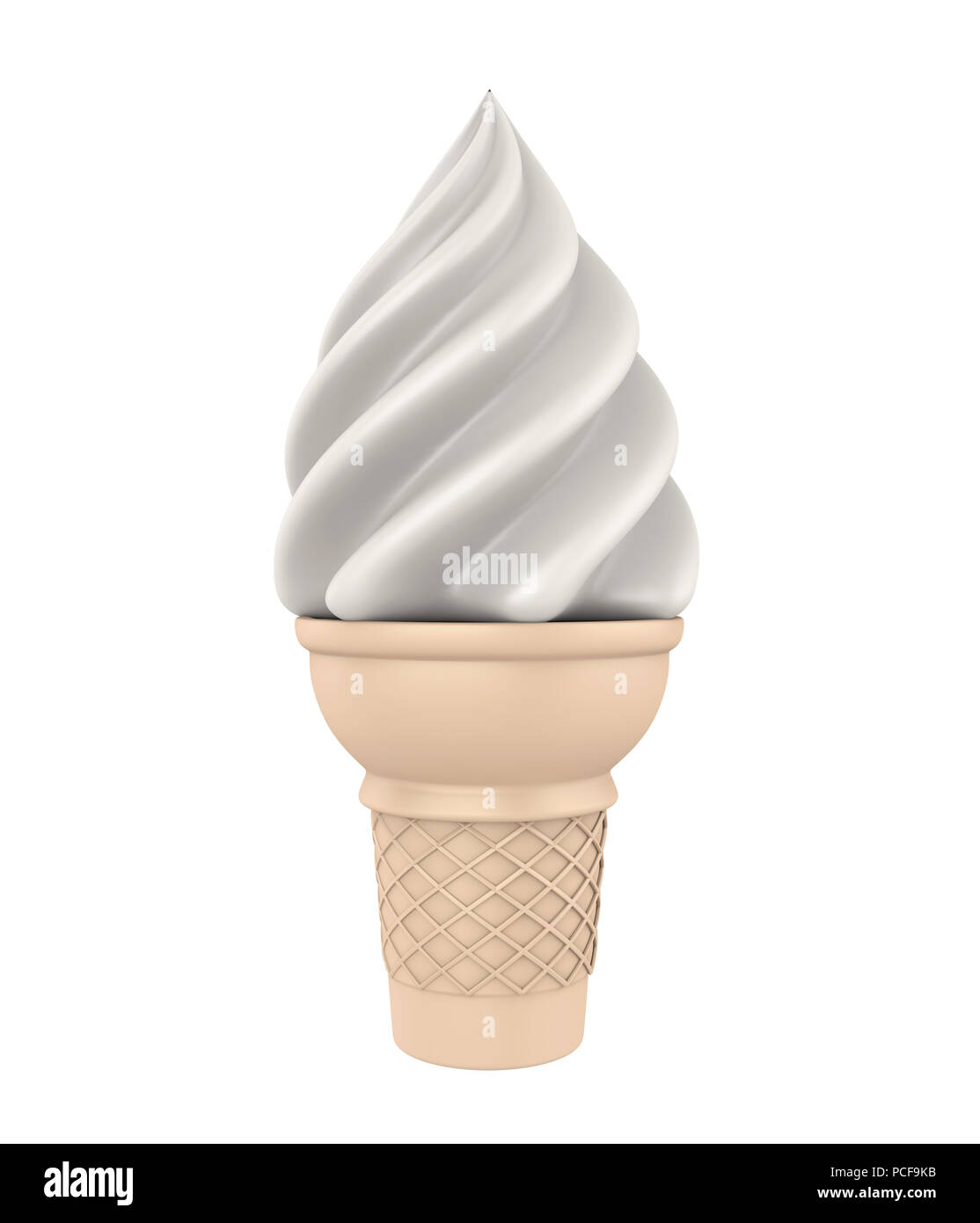 Ice Cream Cone Isolated Stock Photo - Alamy