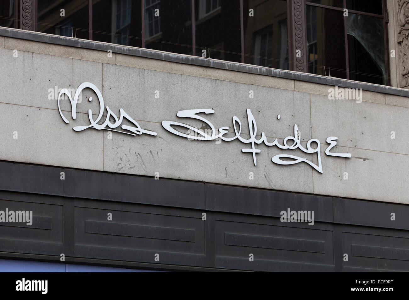LONDON, UK - JULY 31th 2018: Miss Selfridge clothing store shop front ...