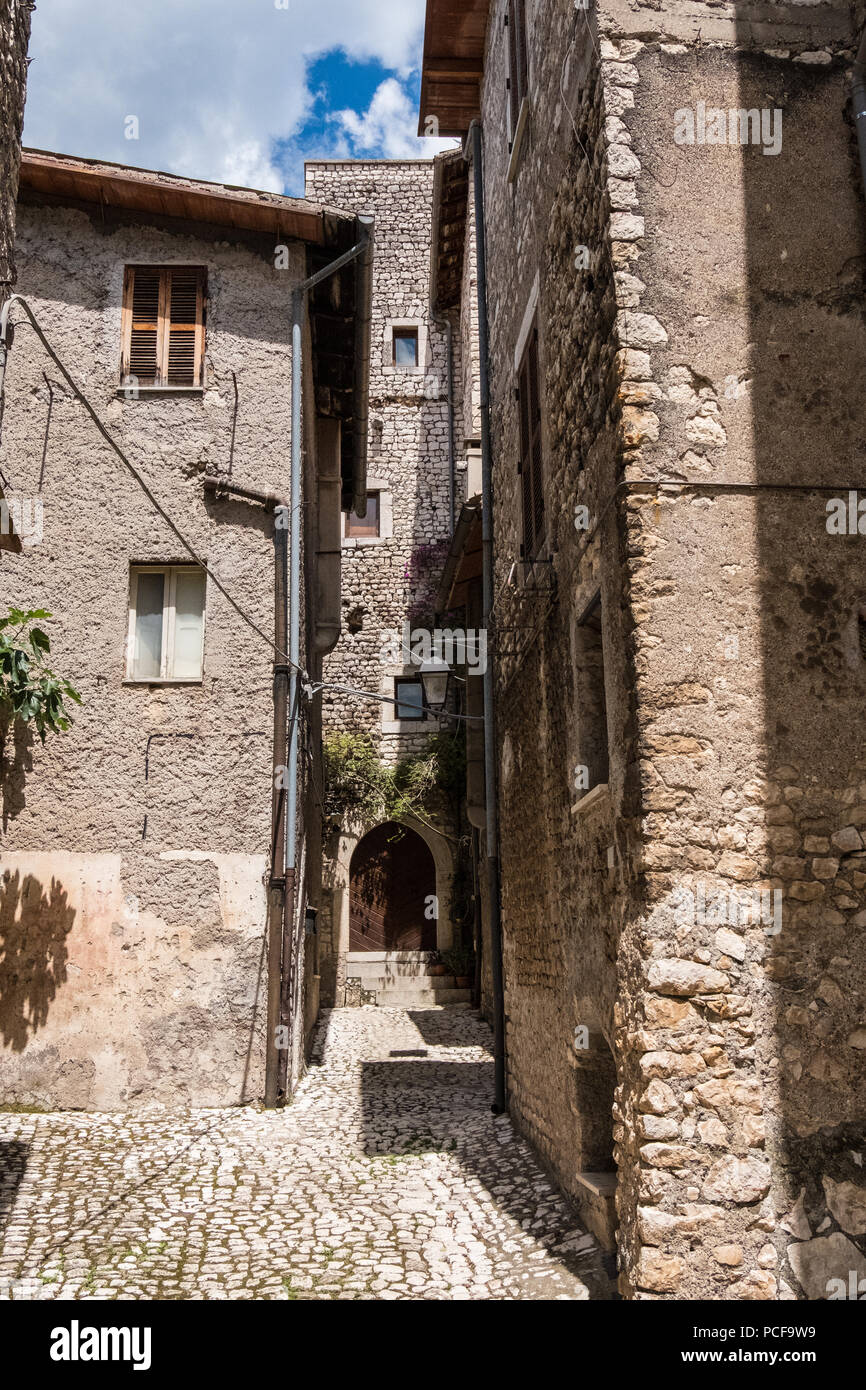 Doors and windows on a medieval town Stock Photo - Alamy