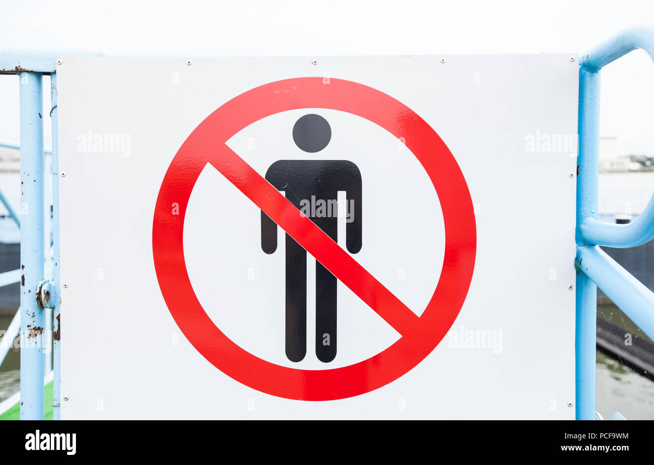 No People Allowed, Restricted Area Sign Stock Photo - Alamy
