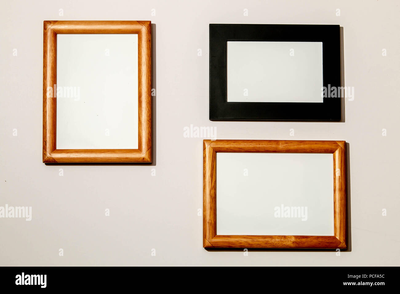 Just right for framing. Picture frames on a white background Stock ...