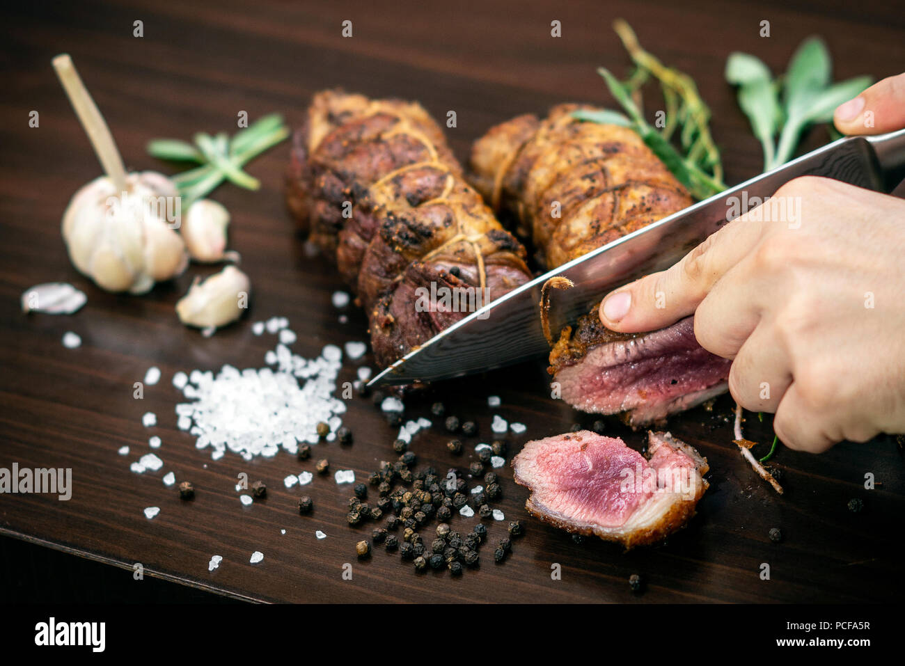 Beef roll hi-res stock photography and images - Alamy