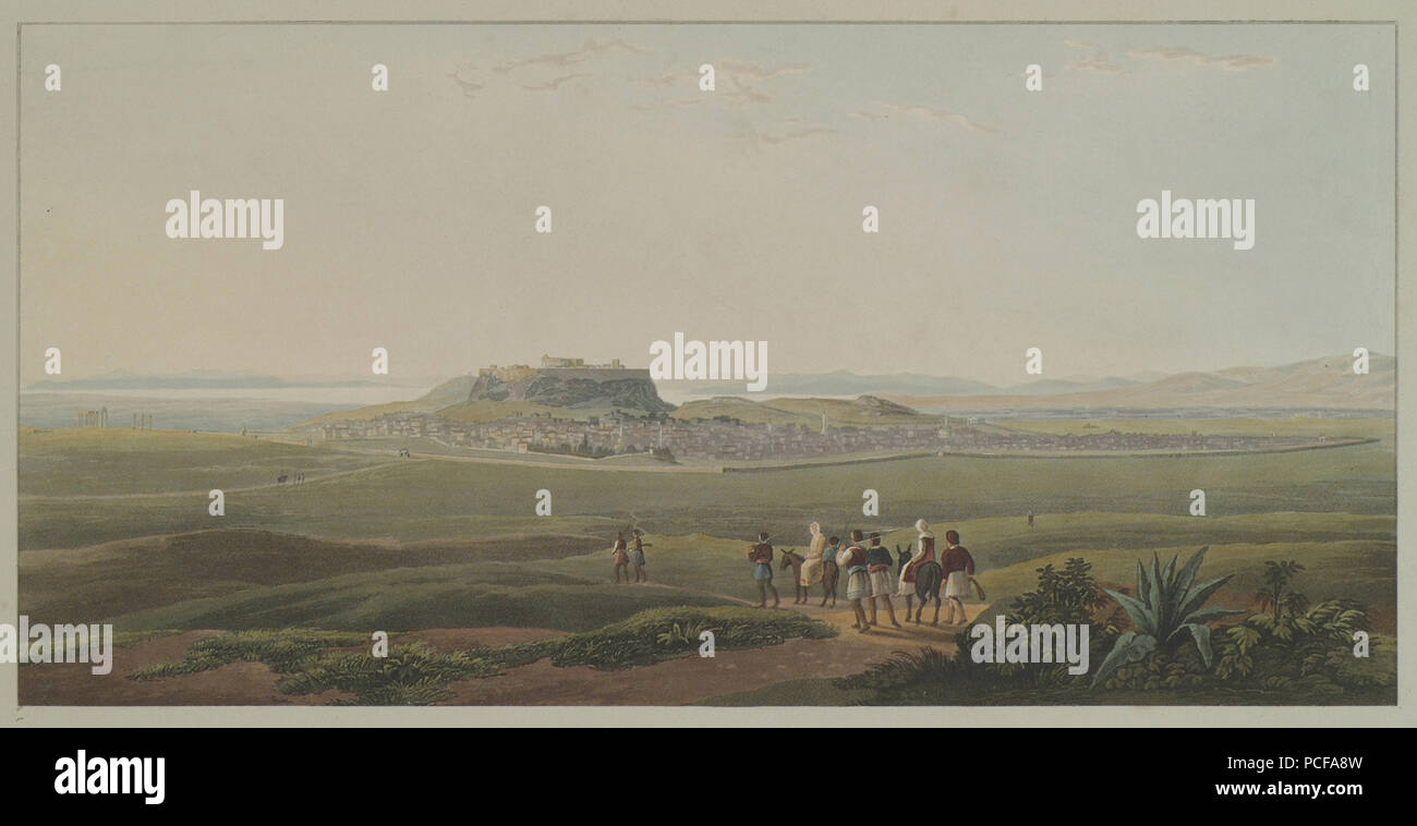 61 Athens, from the foot of Mount Anchesmus - Dodwell Edward - 1819 ...