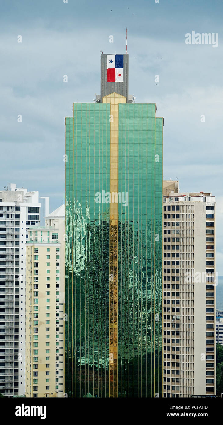 View of the modern skyline of Panama City with all its high rise towers ...
