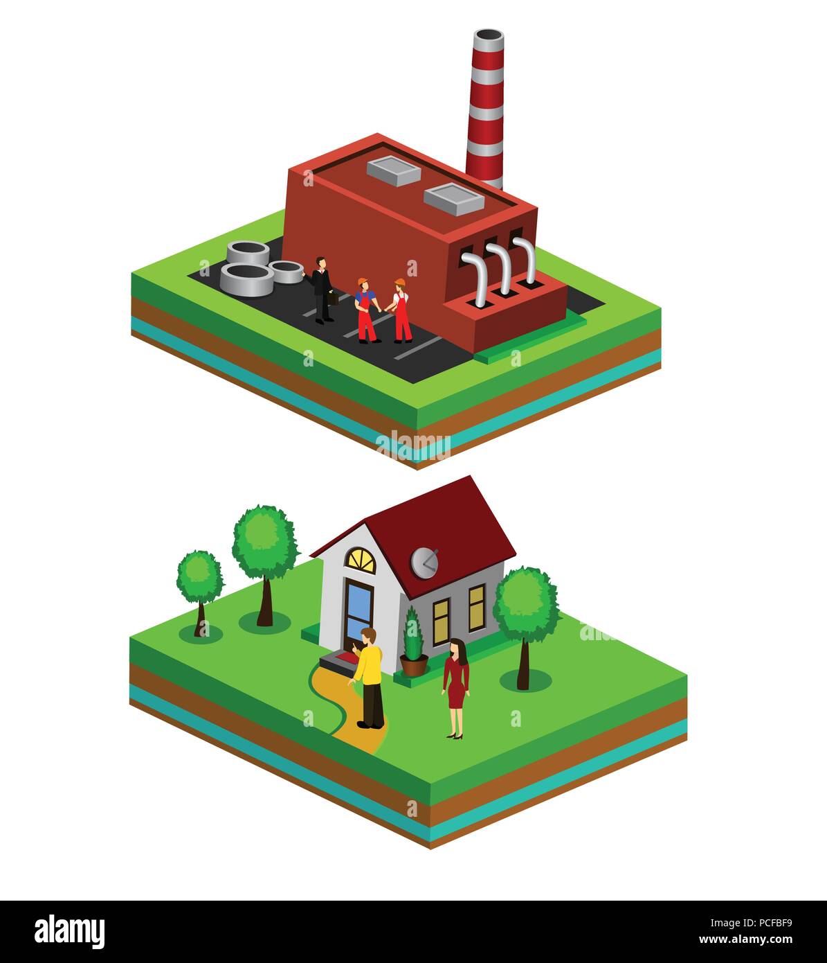 Assembly processes Stock Vector Images - Alamy