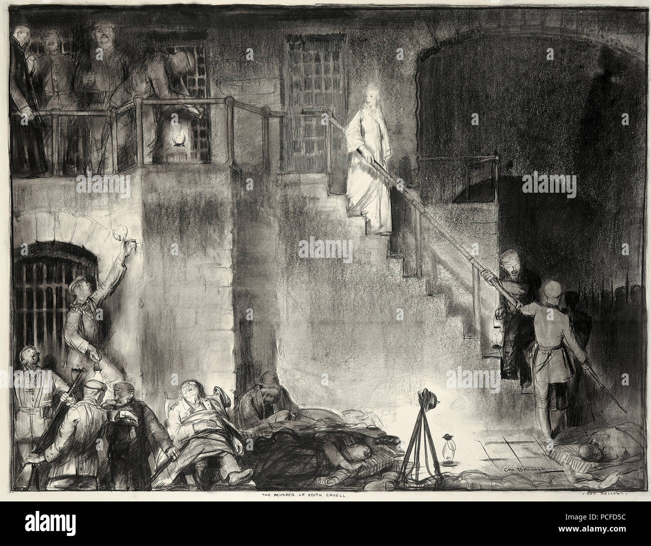 5 Bellows, George Wesley, The Murder of Edith Cavell, 1918 Stock Photo ...