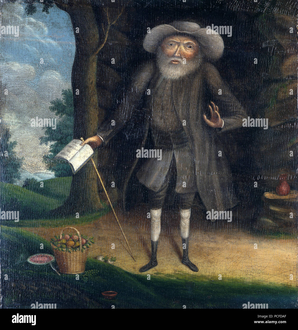 80 Benjamin Lay painted by William Williams in 1790 Stock Photo - Alamy