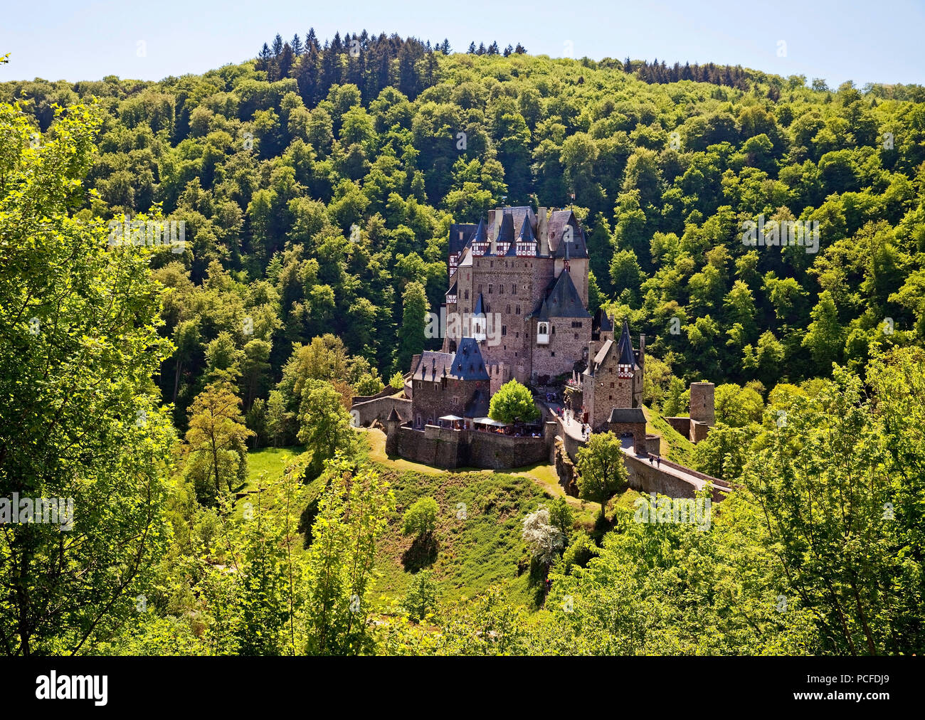 Eltz Castle, Wierschem, Eifel, Rhineland-Palatinate, Germany Stock ...