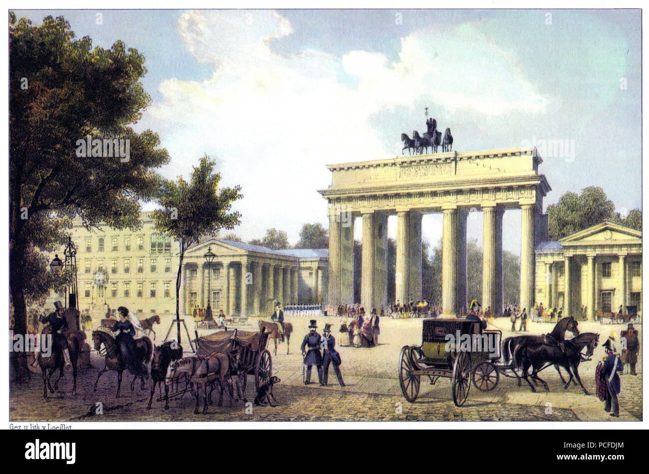 Historic berlin gate hi-res stock photography and images - Alamy