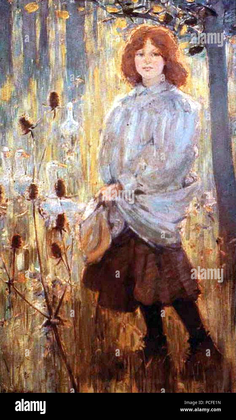 83 Bessie MacNicol - The Goose Girl 1898 Stock Photo - Alamy