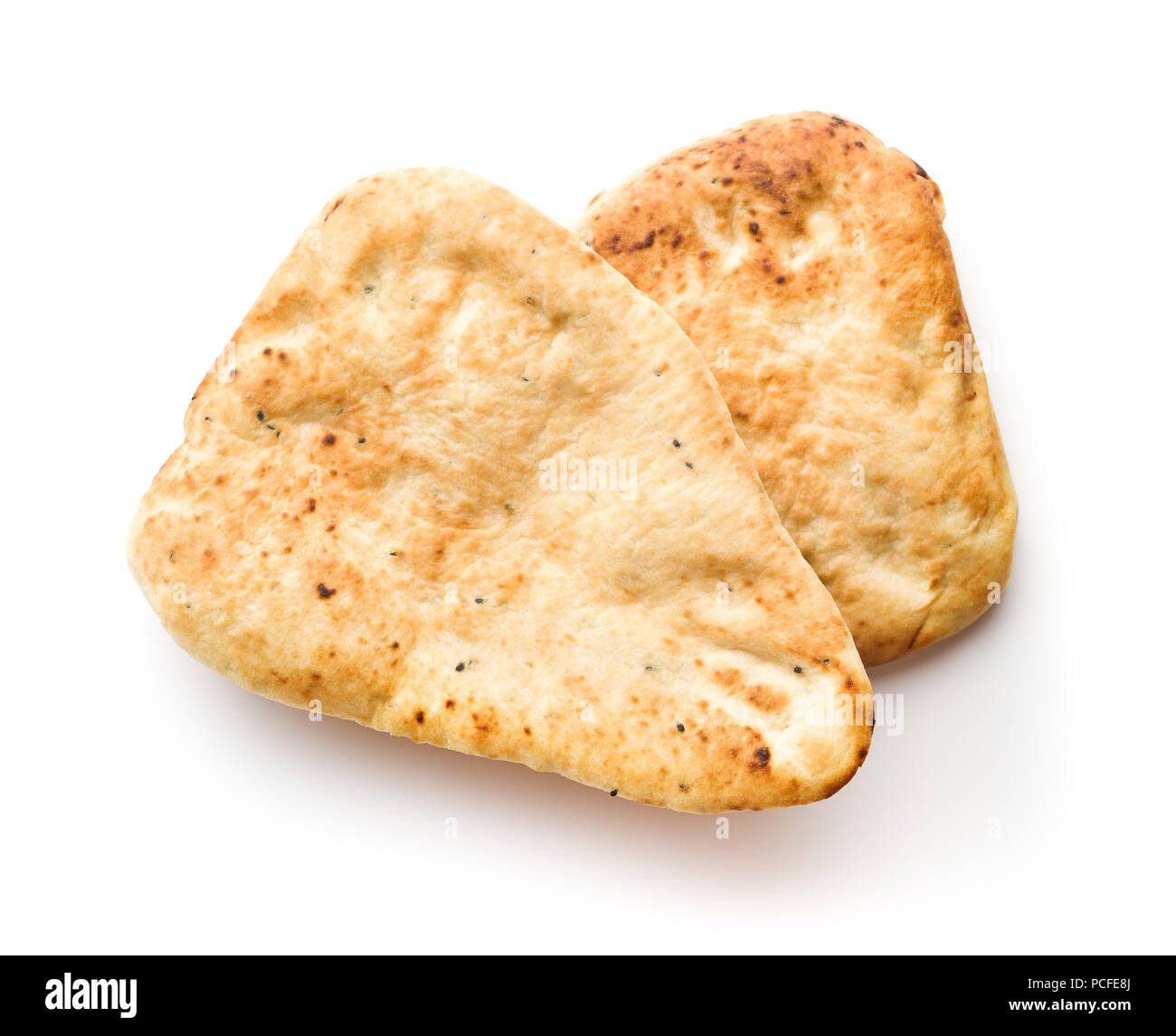 Indian nan flat bread Cut Out Stock Images & Pictures - Alamy