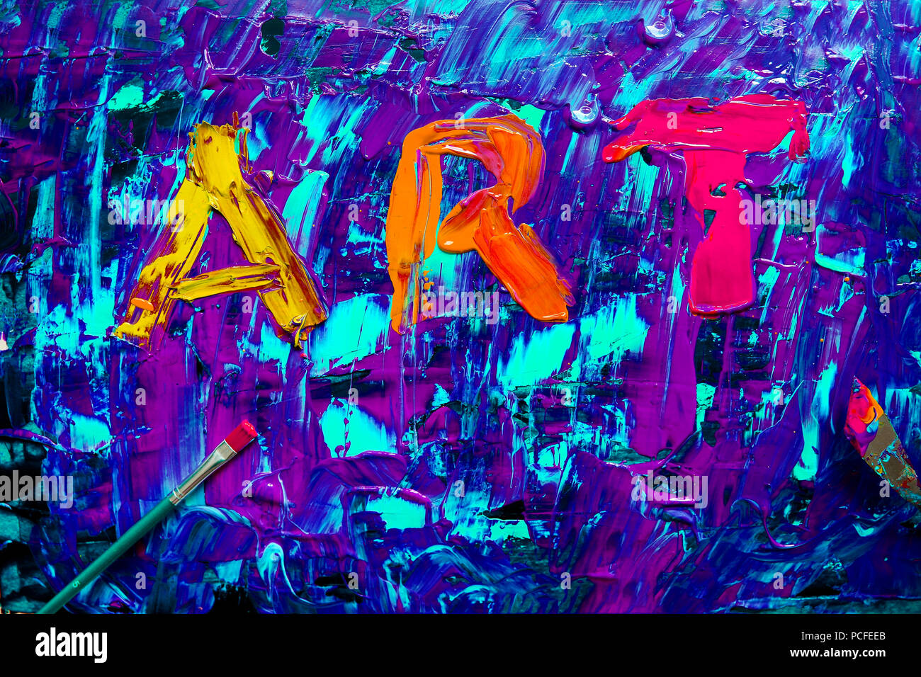 Art abstract sign painting Stock Photo - Alamy