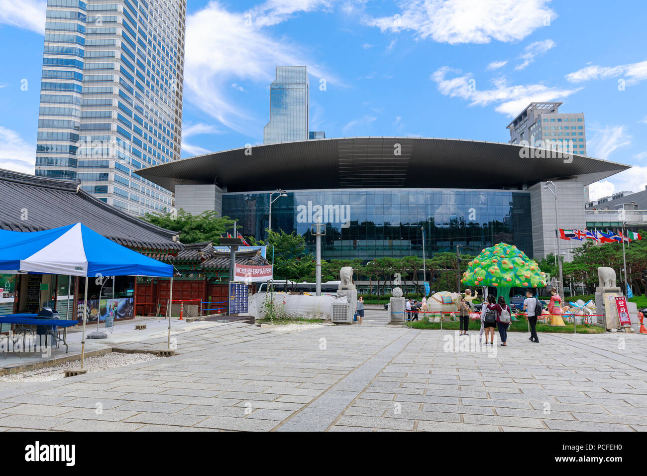 Seoul, South Korea - July 3, 2018 : Coex Convention & Exhibition Center ...