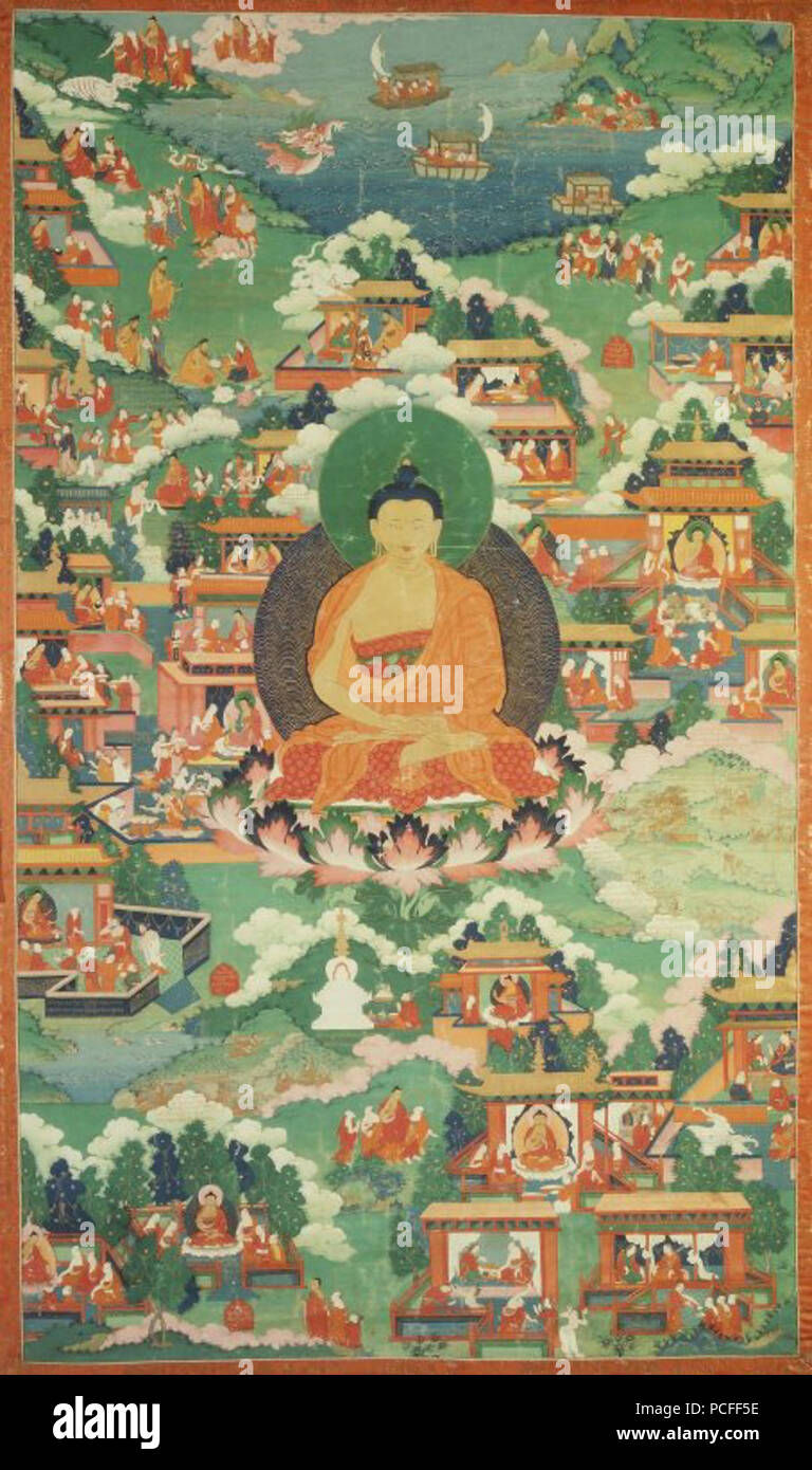 Buddha teaching disciples hi-res stock photography and images - Alamy