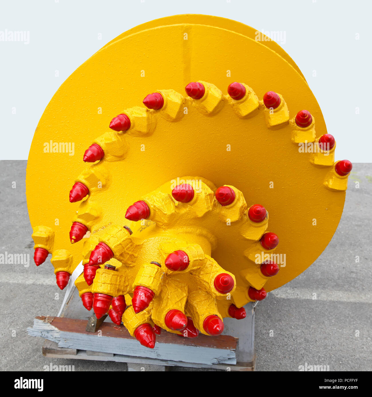 Industrial drilling head for quarry mining excavations Stock Photo - Alamy