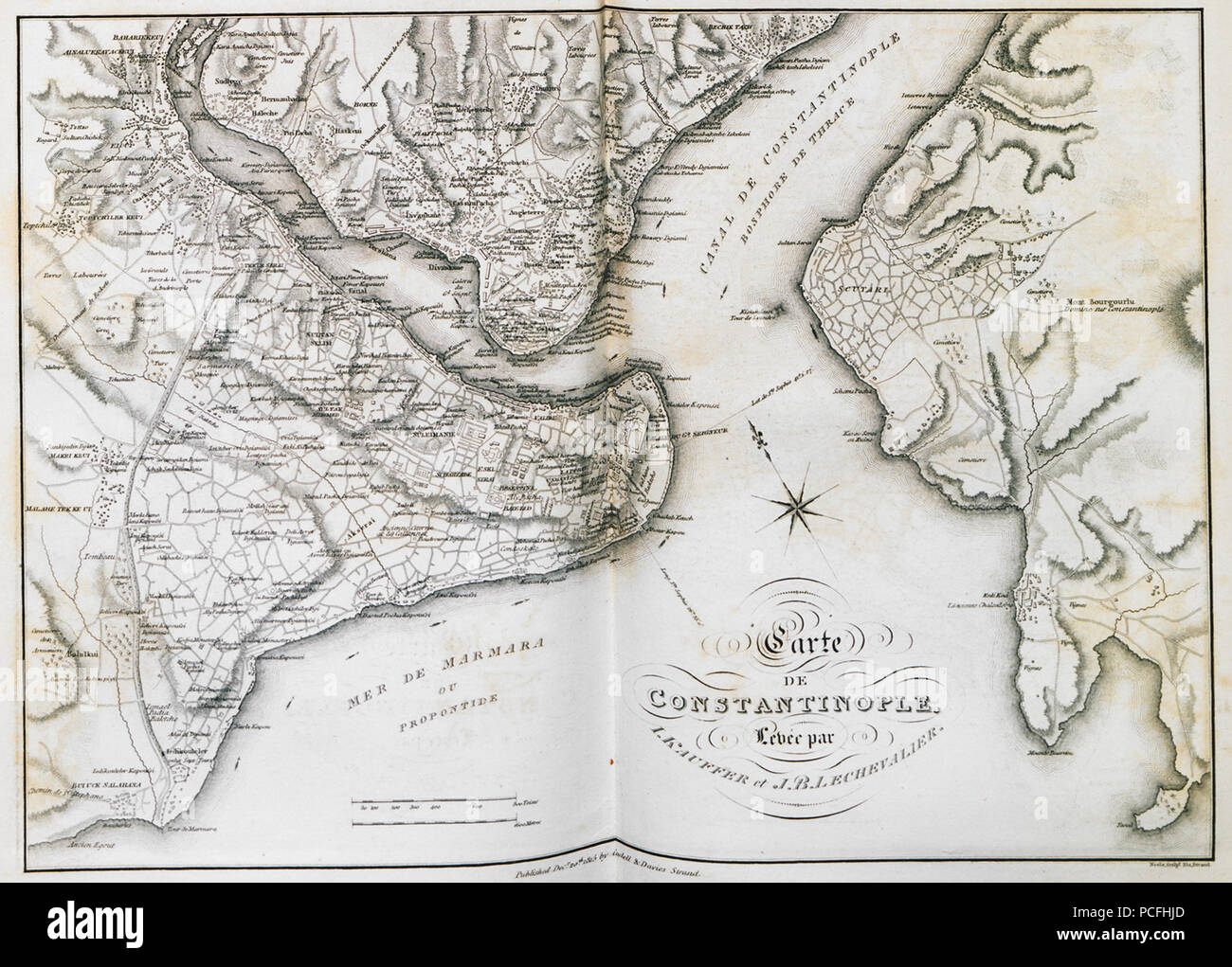 116 Carte de Constantinople - Clarke Edward Daniel - 1816 Stock Photo ...