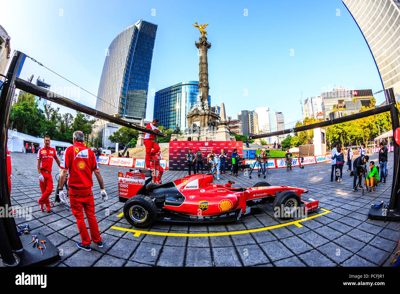 Mexico City, Mexico - July 08, 2015: The Ferrari F1 F60 Car and all the ...