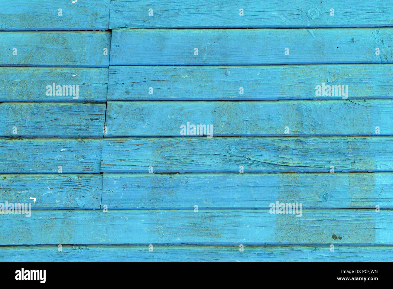 Old blue painted boards for use as a background Stock Photo - Alamy