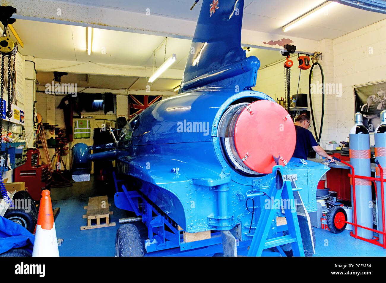 North Shields, UK. 1st August 2018. Donald Campbells Bluebird K7 ...