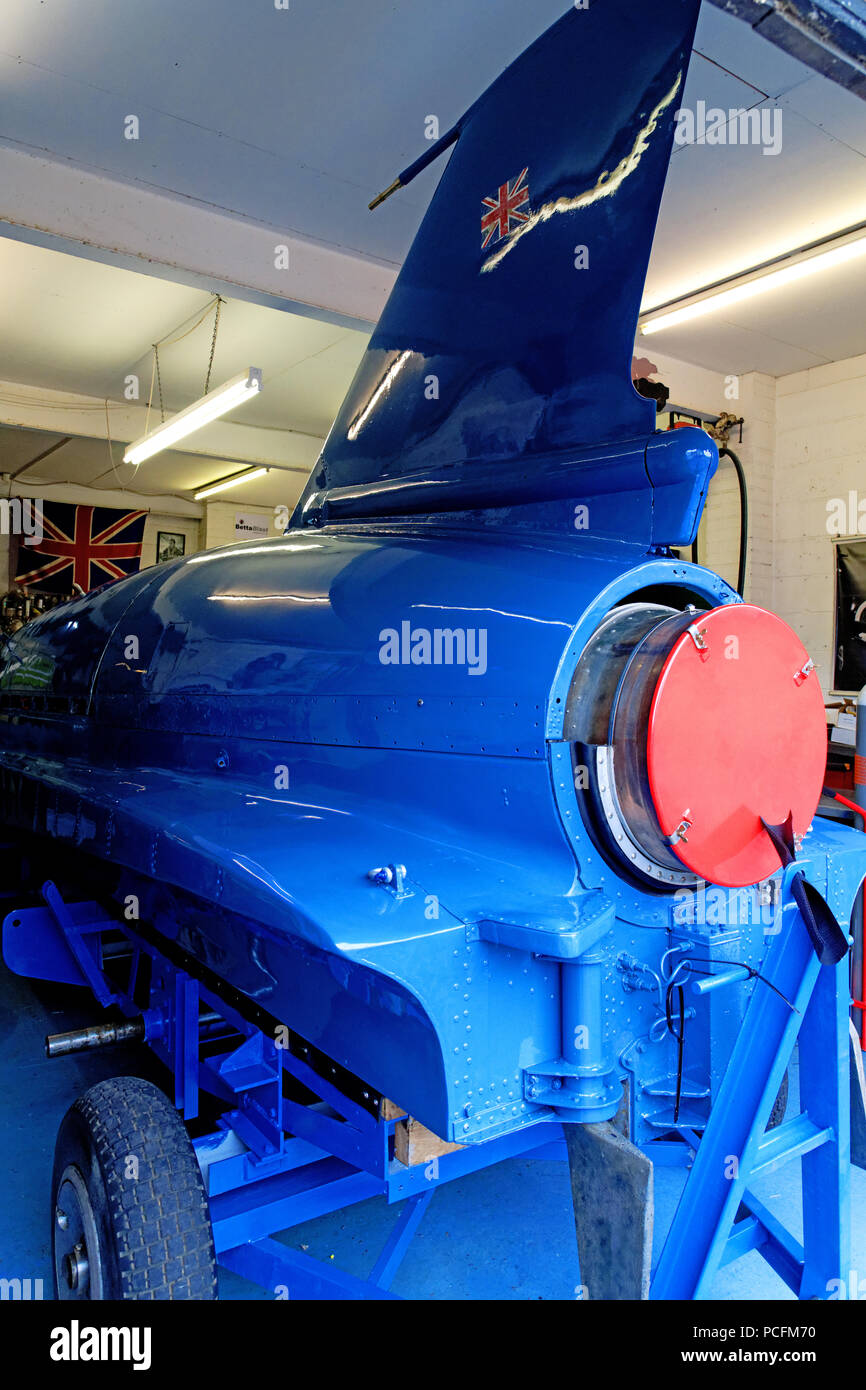 North Shields, UK. 1st August 2018. Donald Campbells Bluebird K7 ...
