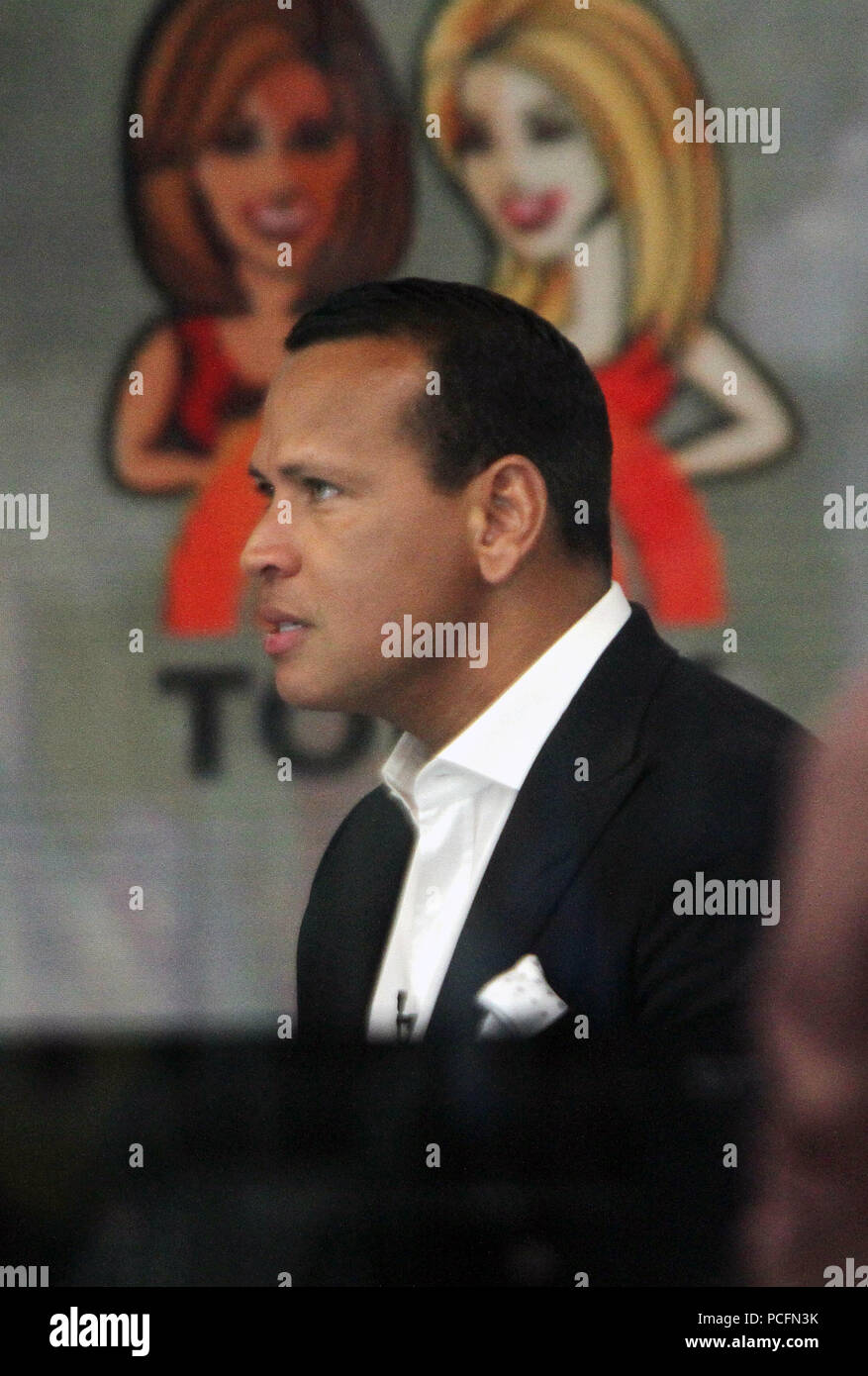 New York, NY, USA. 1st Aug, 2018. Alex Rodriguez on the set of NBC's ...