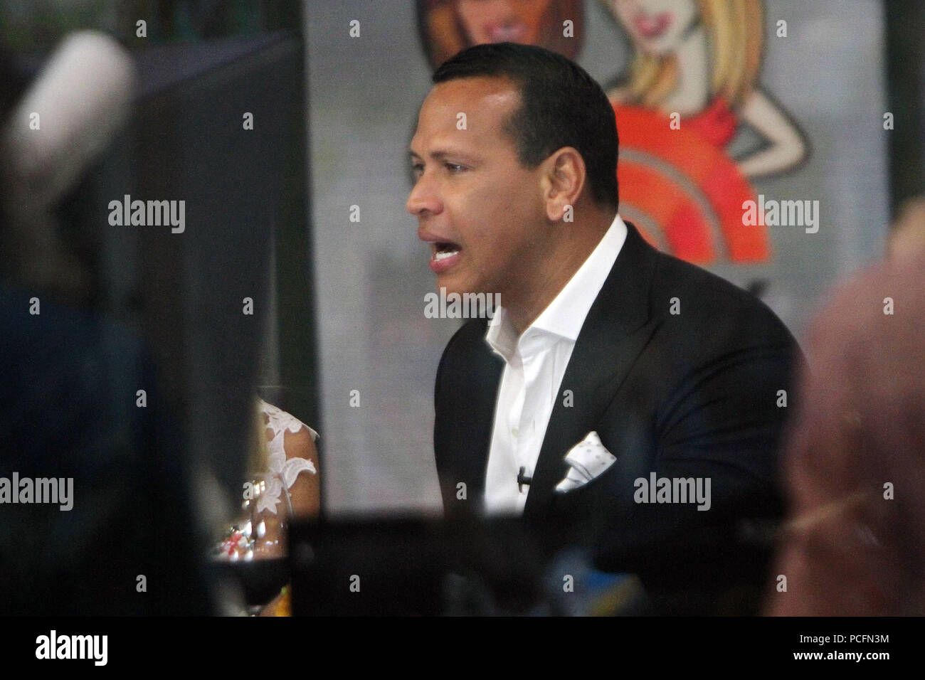New York, NY, USA. 1st Aug, 2018. Alex Rodriguez on the set of NBC's ...