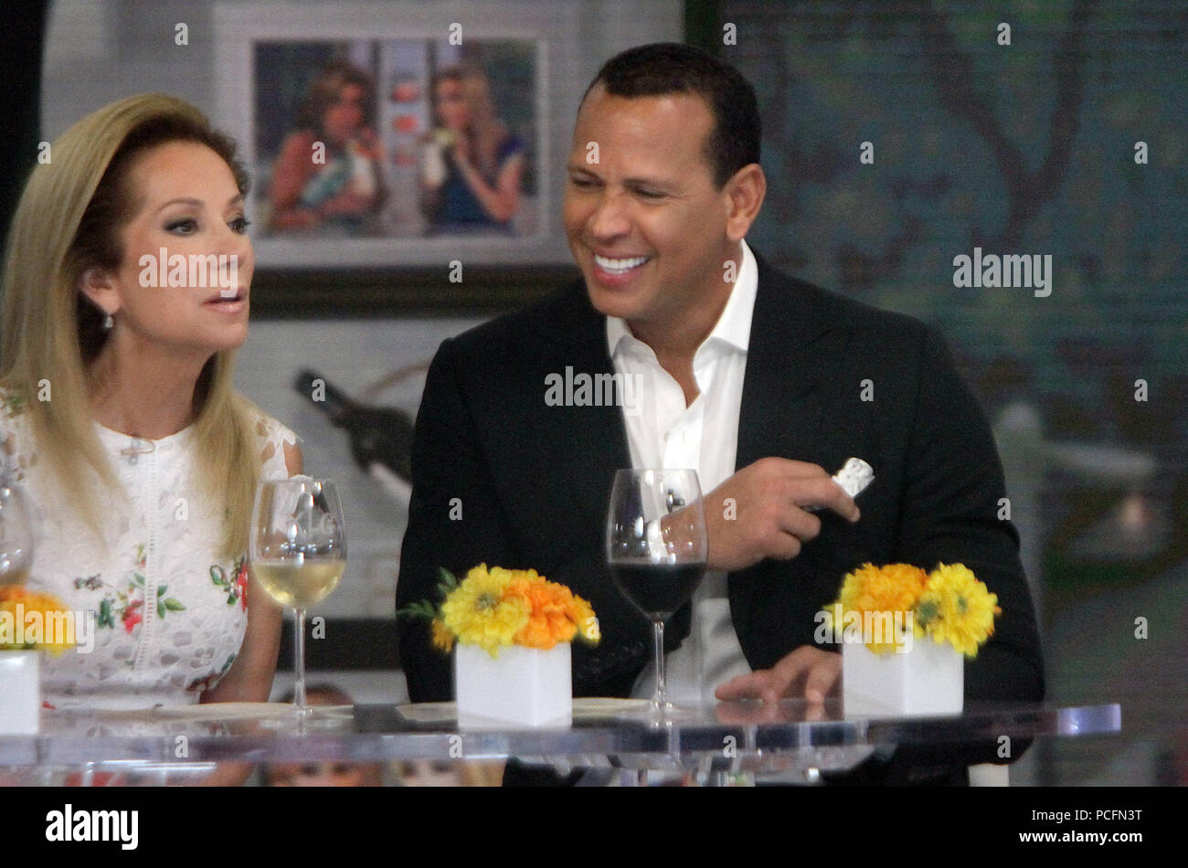 New York, NY, USA. 1st Aug, 2018. Kathie Lee Gifford and Alex Rodriguez ...