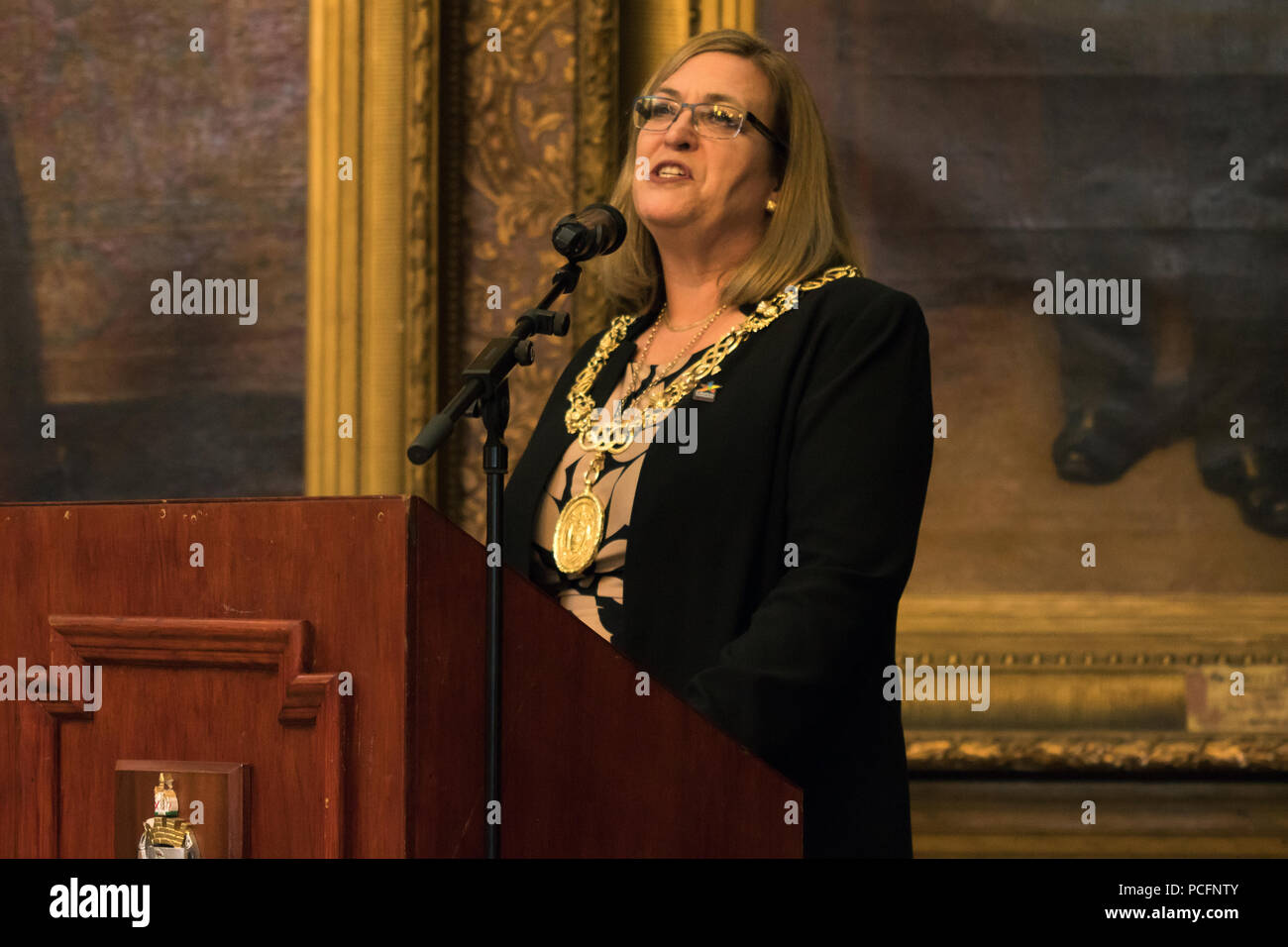 Glasgow, Scotland, UK. 31st July, 2018. Lord Provost, Eva Bolander ...