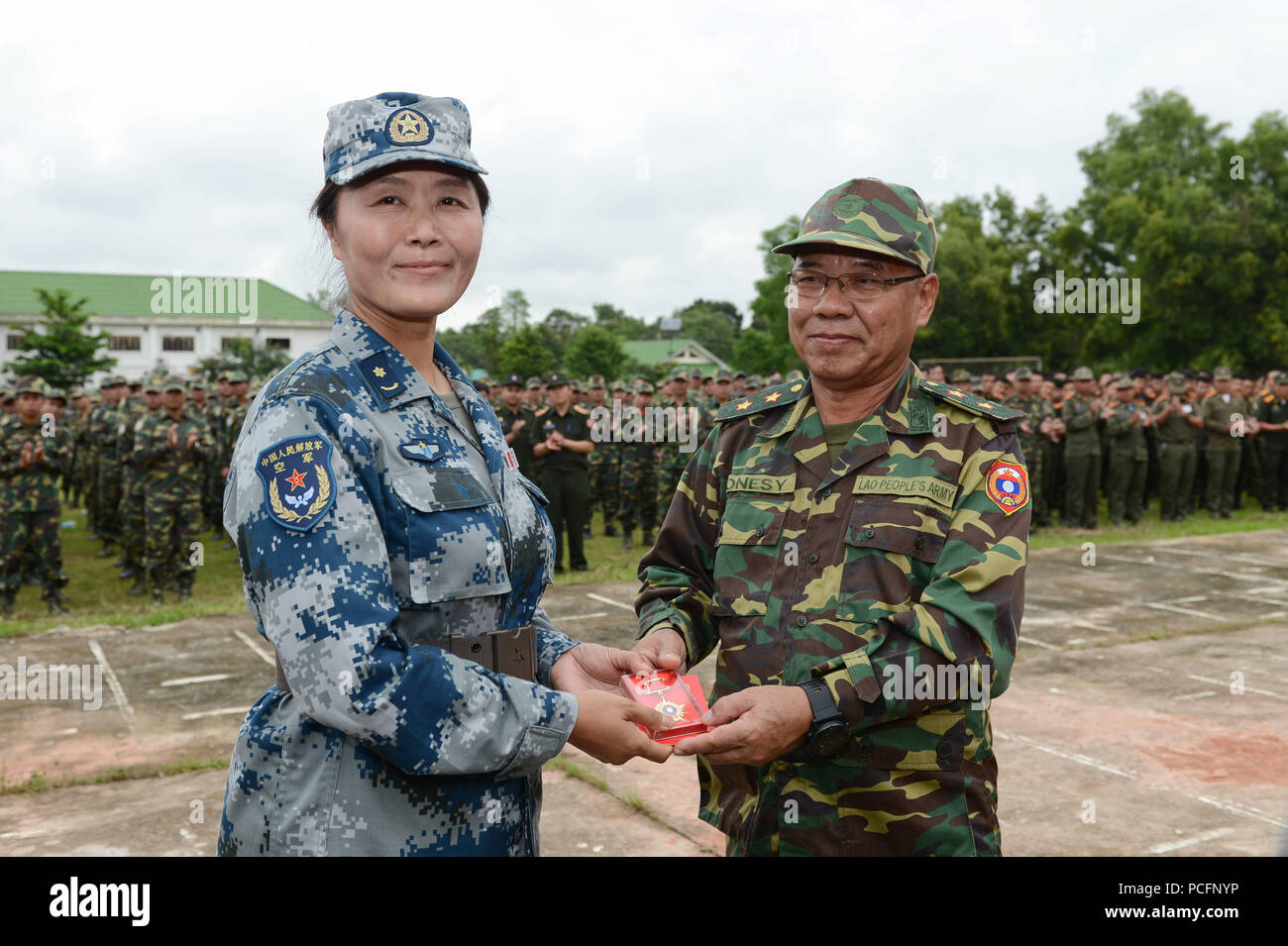 Vientiane, Laos. 31st July, 2018. Lao Deputy Minister of Defense Onesy ...