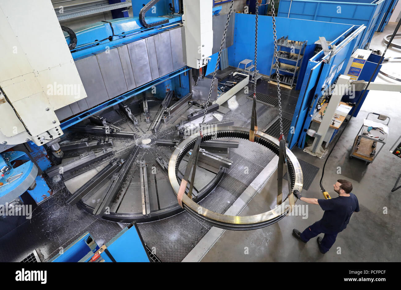 Rostock, Germany. 01st Aug, 2018. At the German large-diameter ...