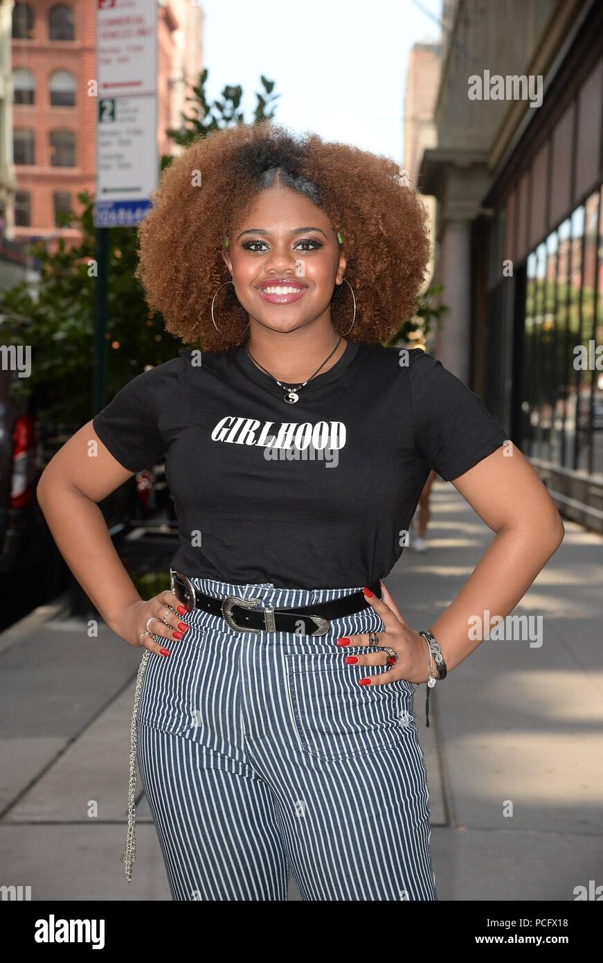 New York, NY, USA. 2nd Aug, 2018. Dara Renee out and about for ...