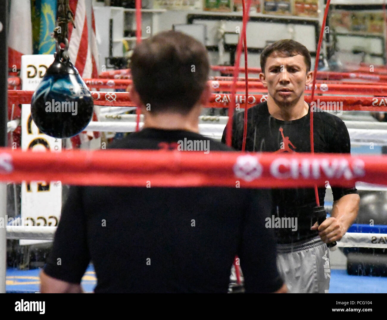Boxer getting ready fight hi-res stock photography and images - Alamy
