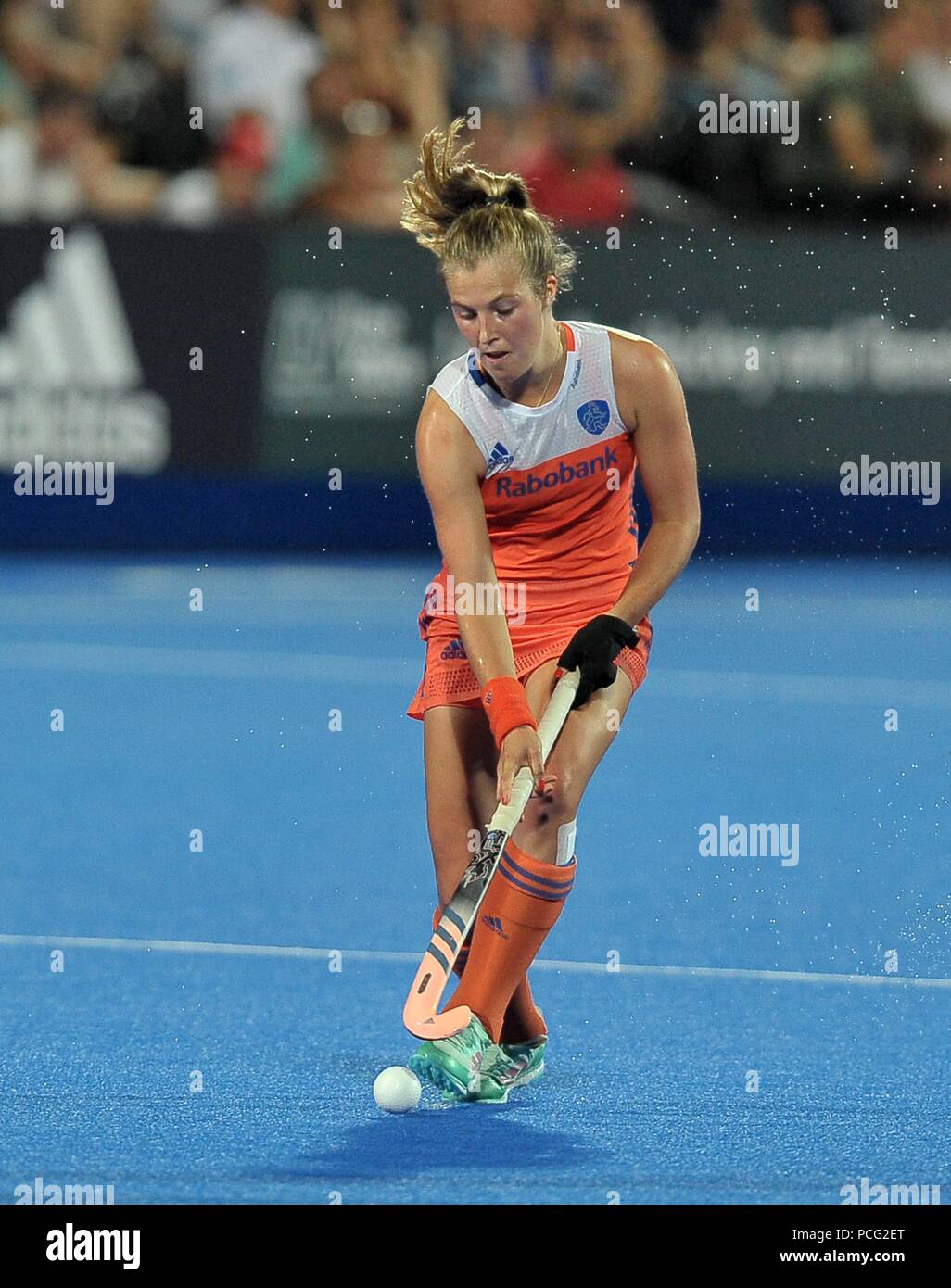 London, UK. 2nd August 2018. Xan De Waard (NED). Netherlands V England ...