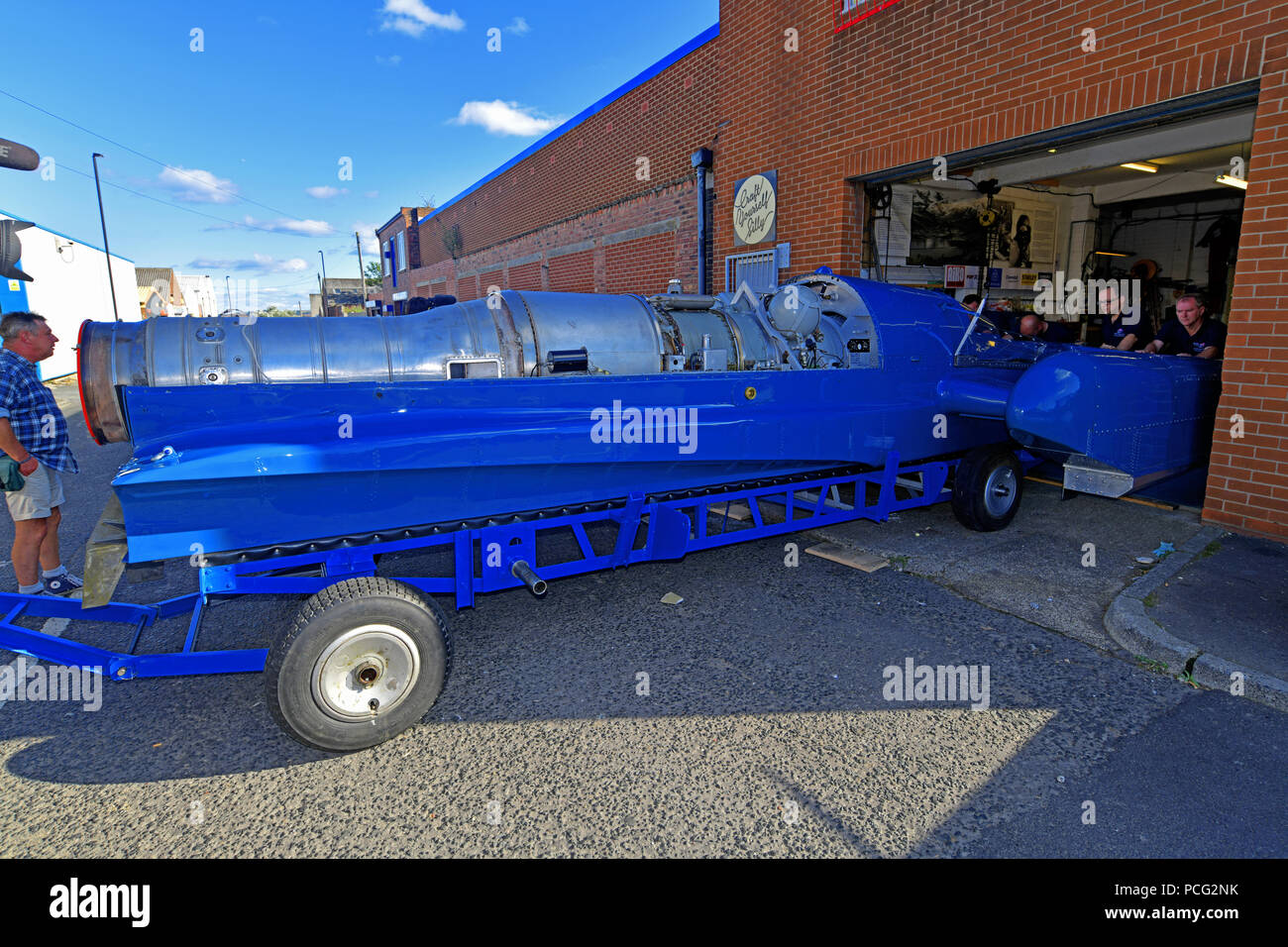 North Shields, UK. 2nd Aug 2018. Donald Campbells Bluebird K7 ...