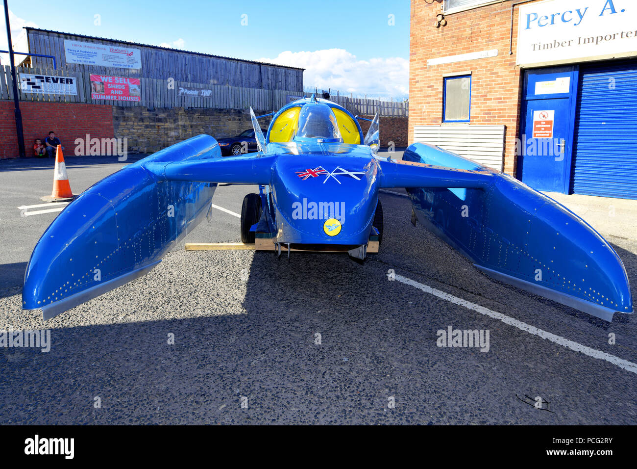 North Shields, UK. 2nd Aug 2018. Donald Campbells Bluebird K7 ...